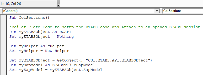 ETABS oAPI/API TUTORIAL: HOW TO CRACK AUTOMATION SPEED SECRETS USING VBA AND EXCEL – Sheer Force ...